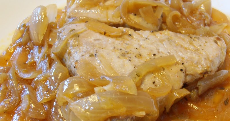 En casa de C y K.: Bonito encebollado. Receta fácil.