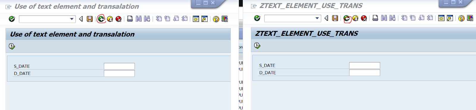 TECHSAP : Benefits of use of text elements and its translation