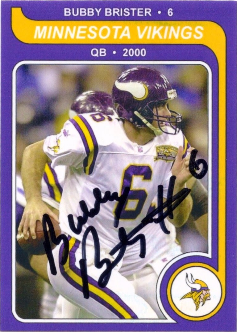 Minnesota Sports Autograph Project: BUBBY BRISTER