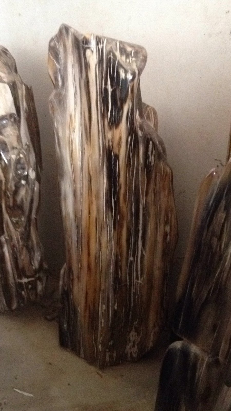 Sculpture Fosil Kayu Akik - Fossil Wood Galery