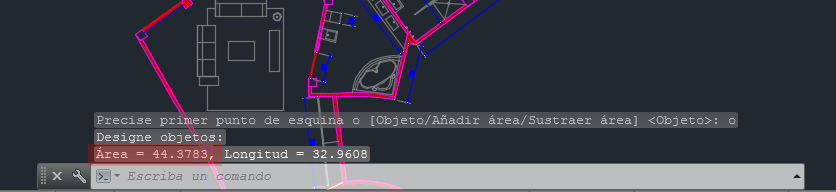 Área de un objeto o polilínea en Autocad - Recursos Interior. Autocad ...