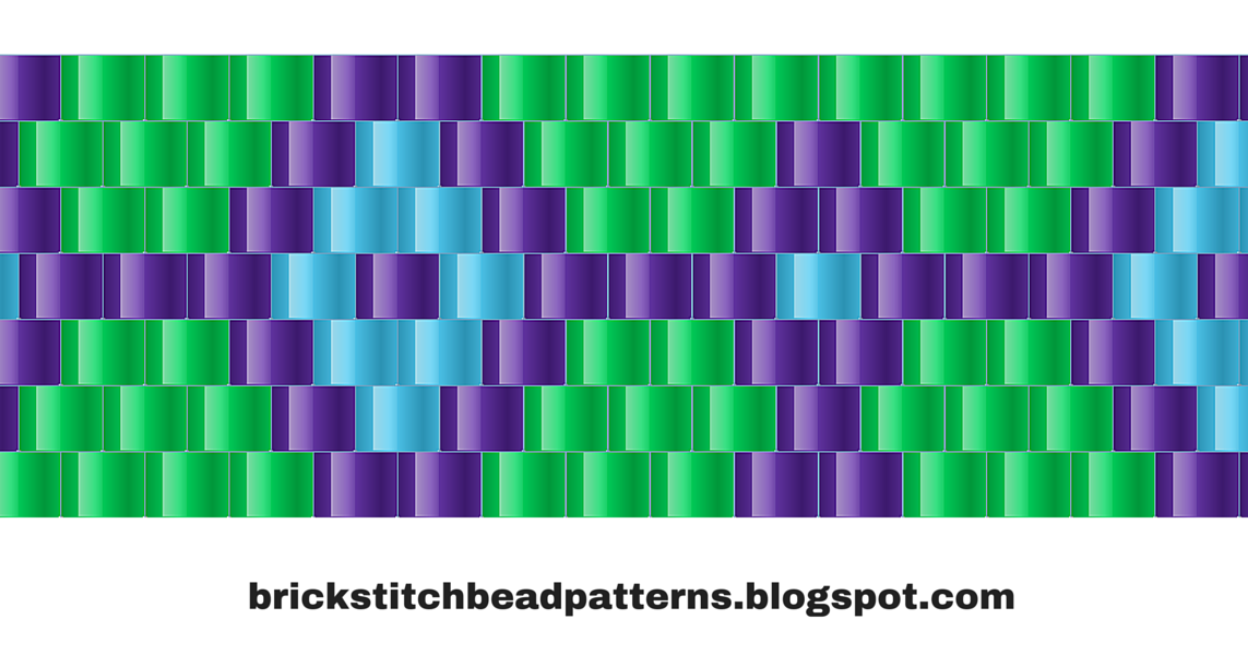 Brick Stitch Bead Patterns Journal: #8 Free Brick Stitch Pony Bead Cuff ...