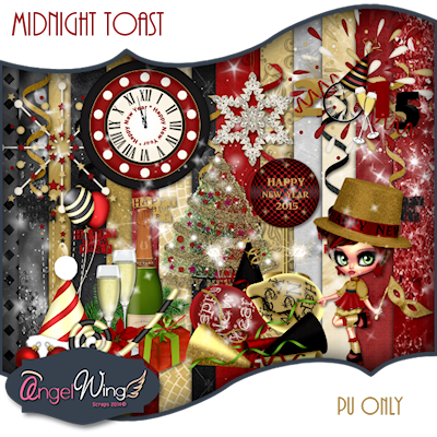 Designz By Shelly: CT Angel Wing Scraps "Midnight Toast"