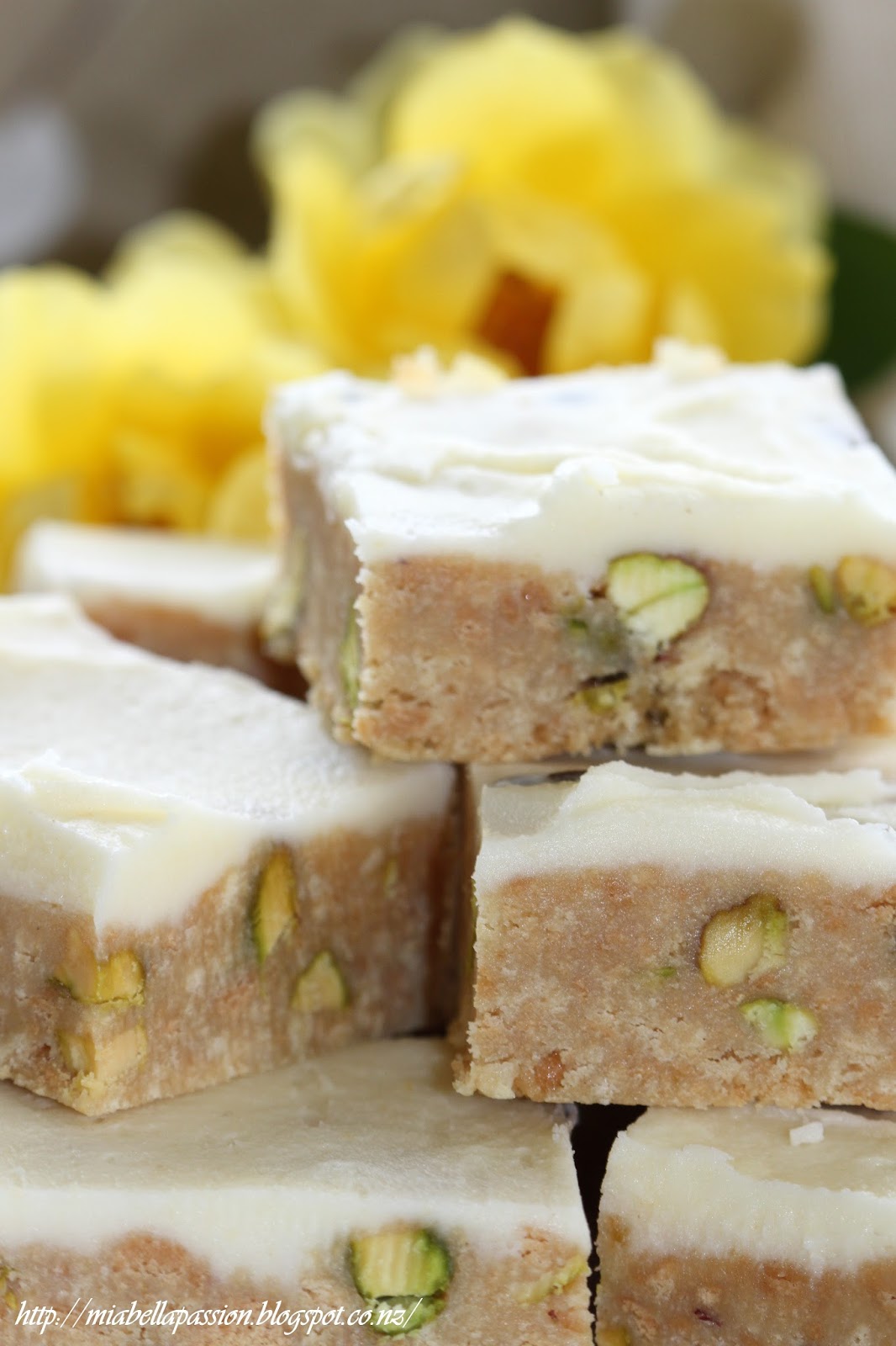 Passionfruit & Pistachio Slice...