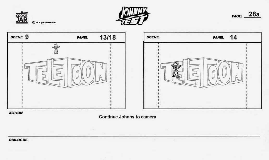 Shane Doyle animation,design,storyboards: StoryBoard- Johnny Test Teaser