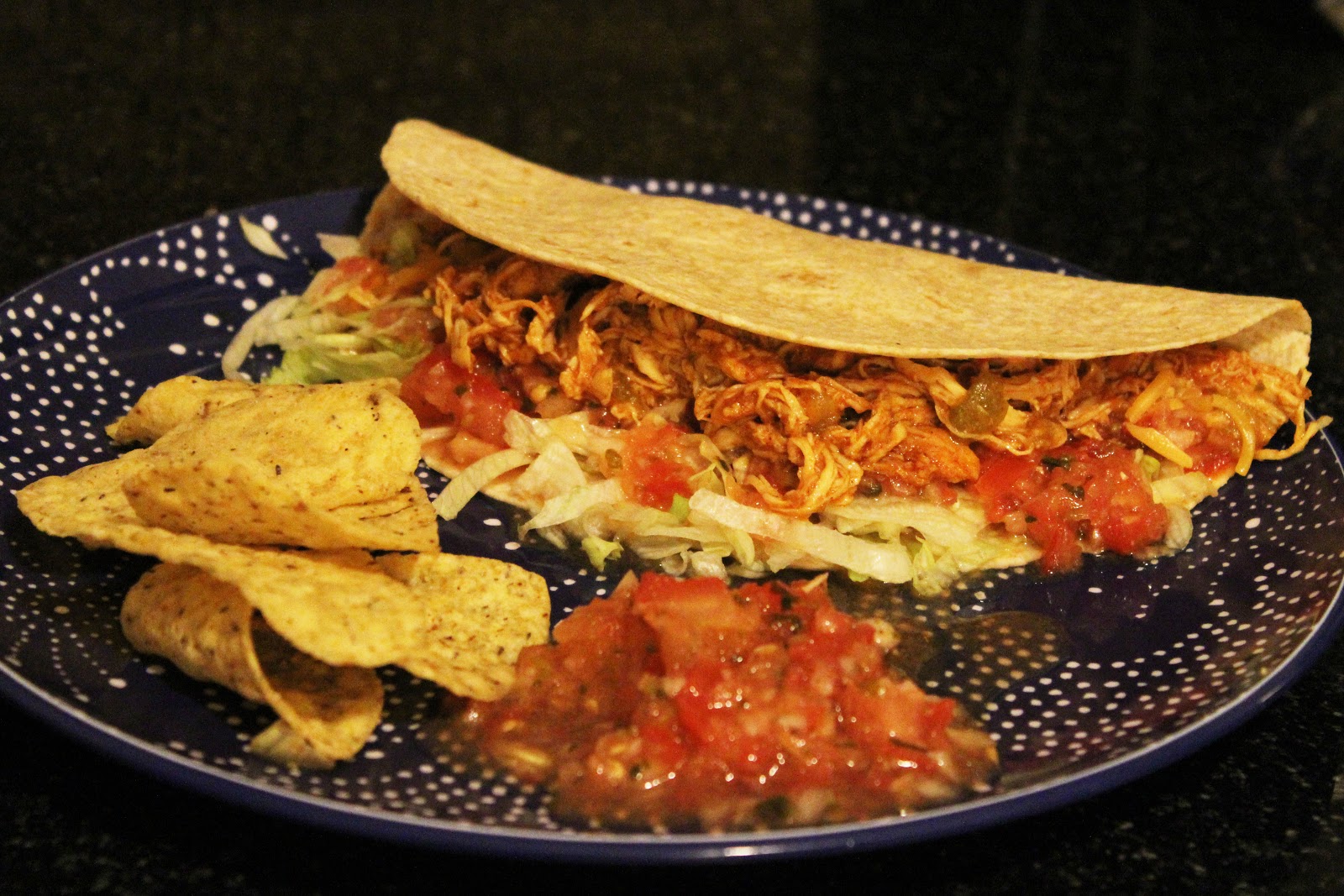 Rifles and Ruffles: Slow Cooker Chicken Tacos