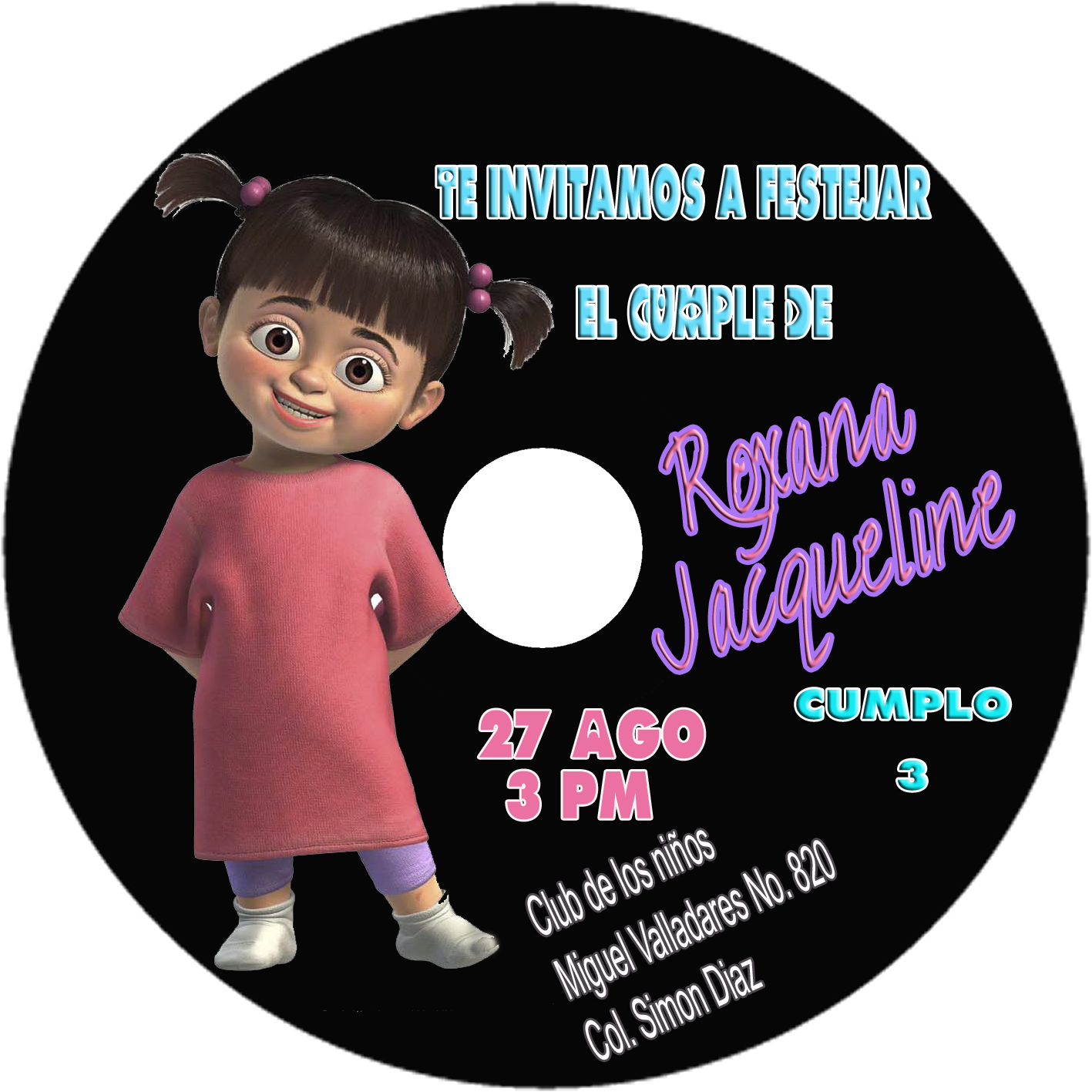 Invitaciones de Cd de Boo y Mosters Inc