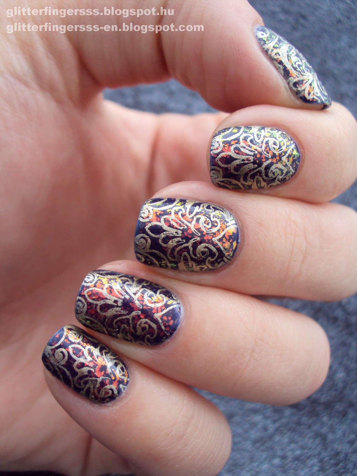 NAIL ART | Fancy Fireplace ~ Glitterfingersss in english