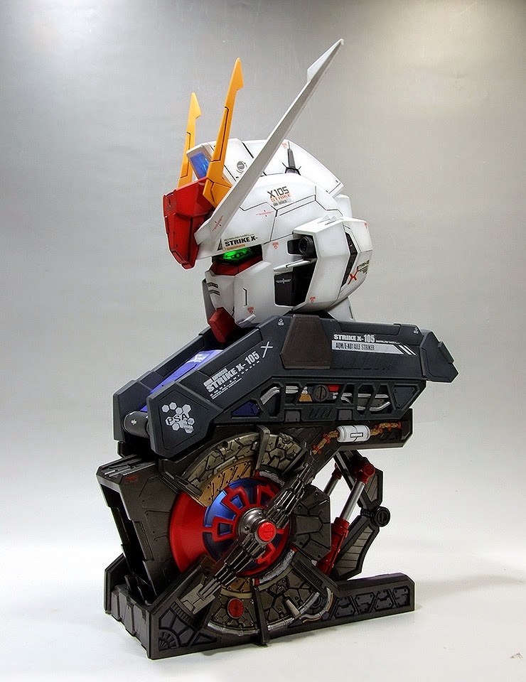 Custom Build: 1/24 Strike Gundam Head Display with LED