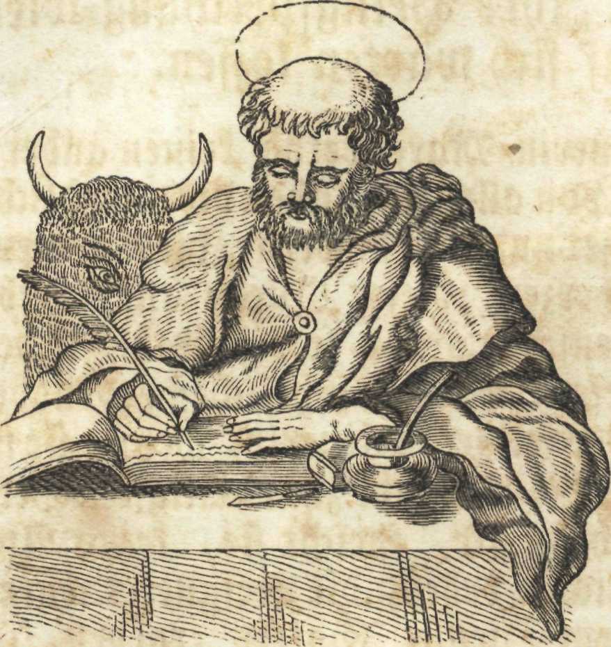 Heiligstes Herz Jesu: Der heilige Lukas, Evangelist - aus einer alten ...