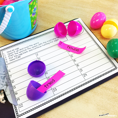A Quick and Easy Classroom Easter Egg Hunt | Hanging Around In Primary