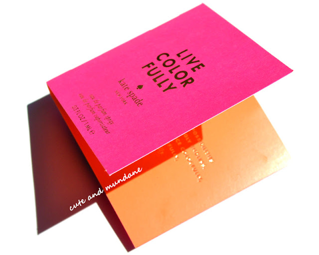 Cute and Mundane: Kate Spade Live Colorfully Eau de Parfum review
