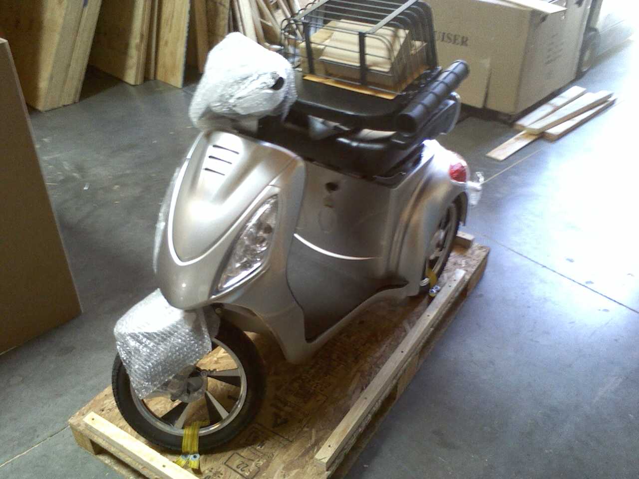 Sheathe, Inc. Specialty Pack-Crate & Freight: Mobility Scooters