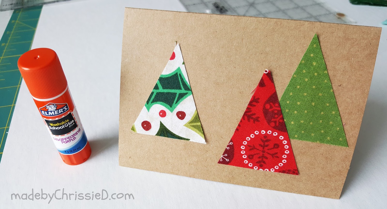 Chris Dodsley @mbCD: How To Make Selvedge & Fabric Christmas Cards