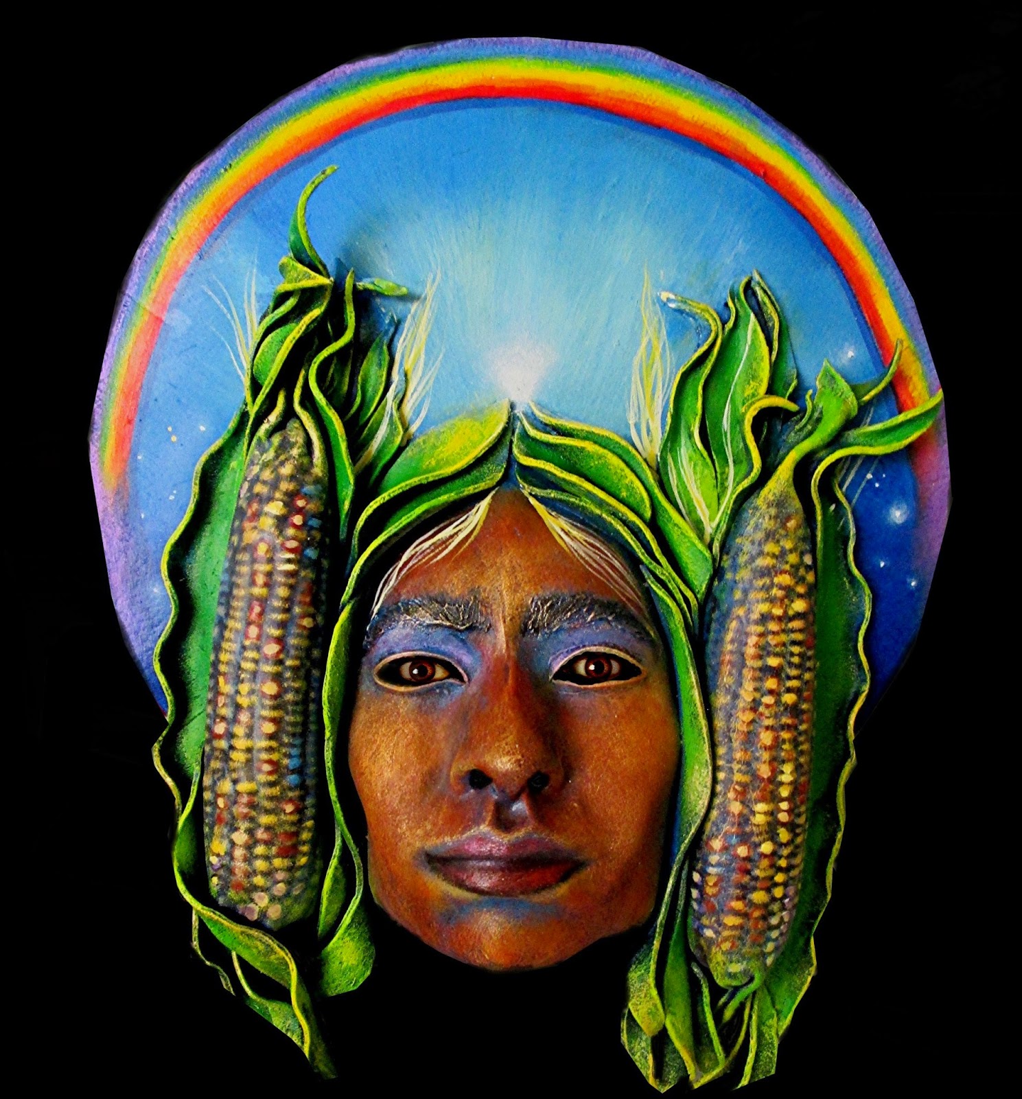 threads of the spiderwoman: New Corn Mother Mask