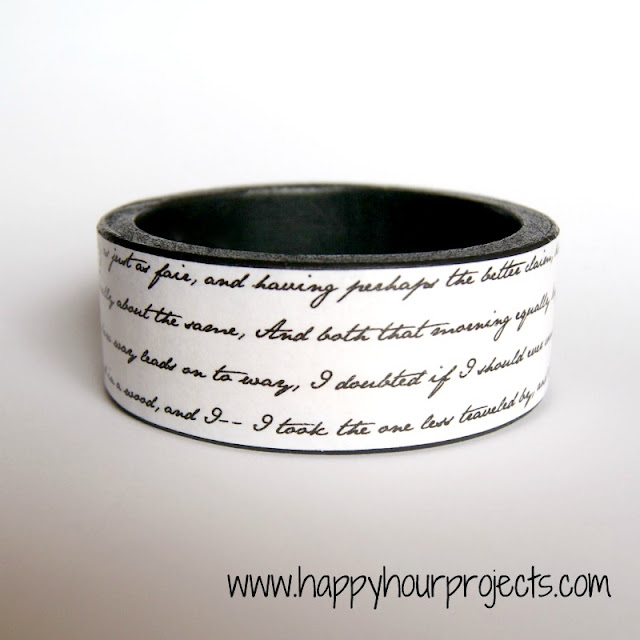 DIY Mod Podge Wood Bracelets - Happy Hour Projects