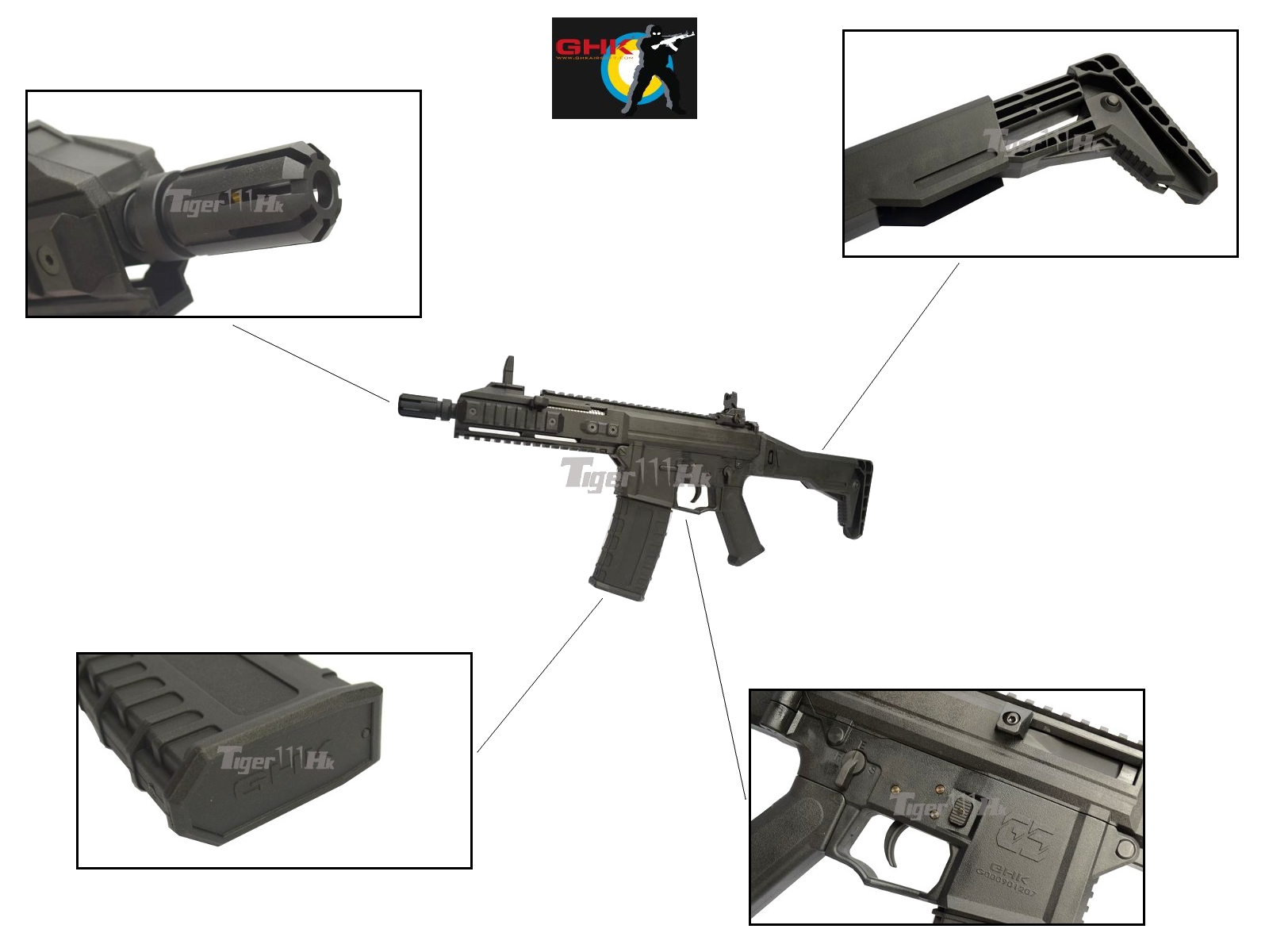 Airsoft Tiger111hk: GHK G5 SMG GBB (Black)