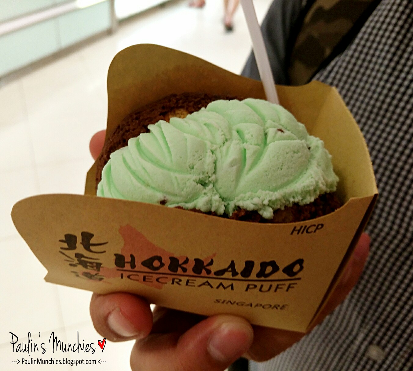 Hokkaido Ice Cream Puff at Lot One - Paulin's Munchies - My food ...