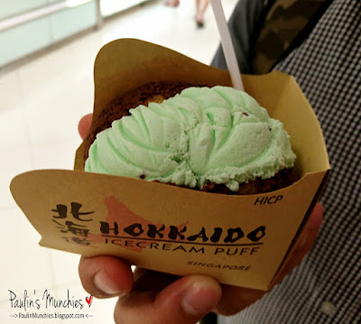Hokkaido Ice Cream Puff at Lot One - Paulin's Munchies - My food ...