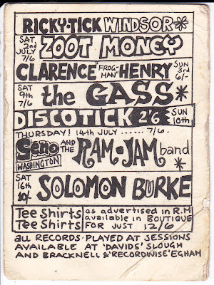 Monkey Picks: RICKY TICK CLUB, WINDSOR. COLLECTION OF FLYERS 1965-1966