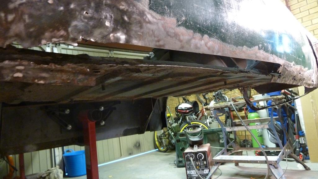 MG Midget 1965 MKII Restoration Project: Lower Rear Panel Repair Continued