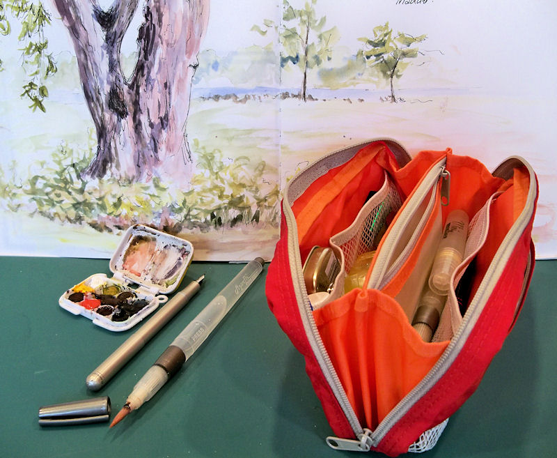 Hudson Valley Sketches - : Nomadic PE-07 Pencil Pouch Review --- Peek ...