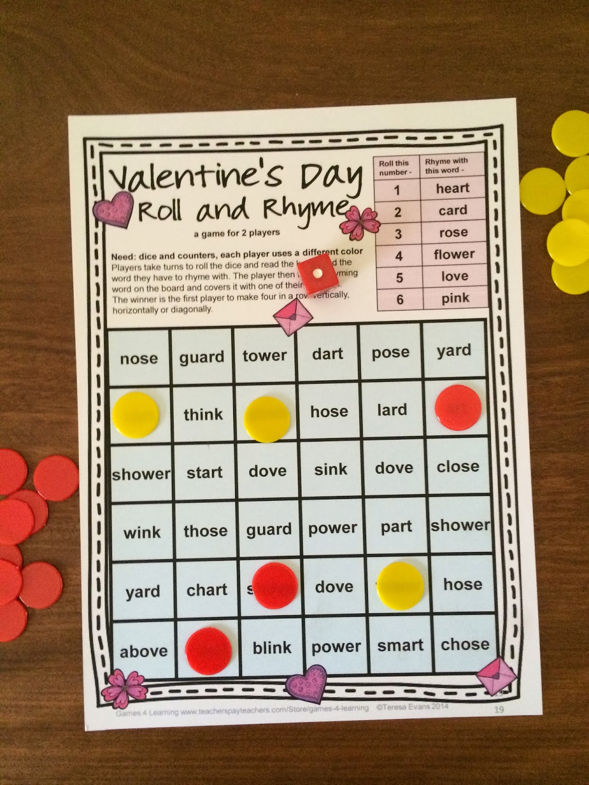 Fun Games 4 Learning: Valentine's Day Literacy Freebies