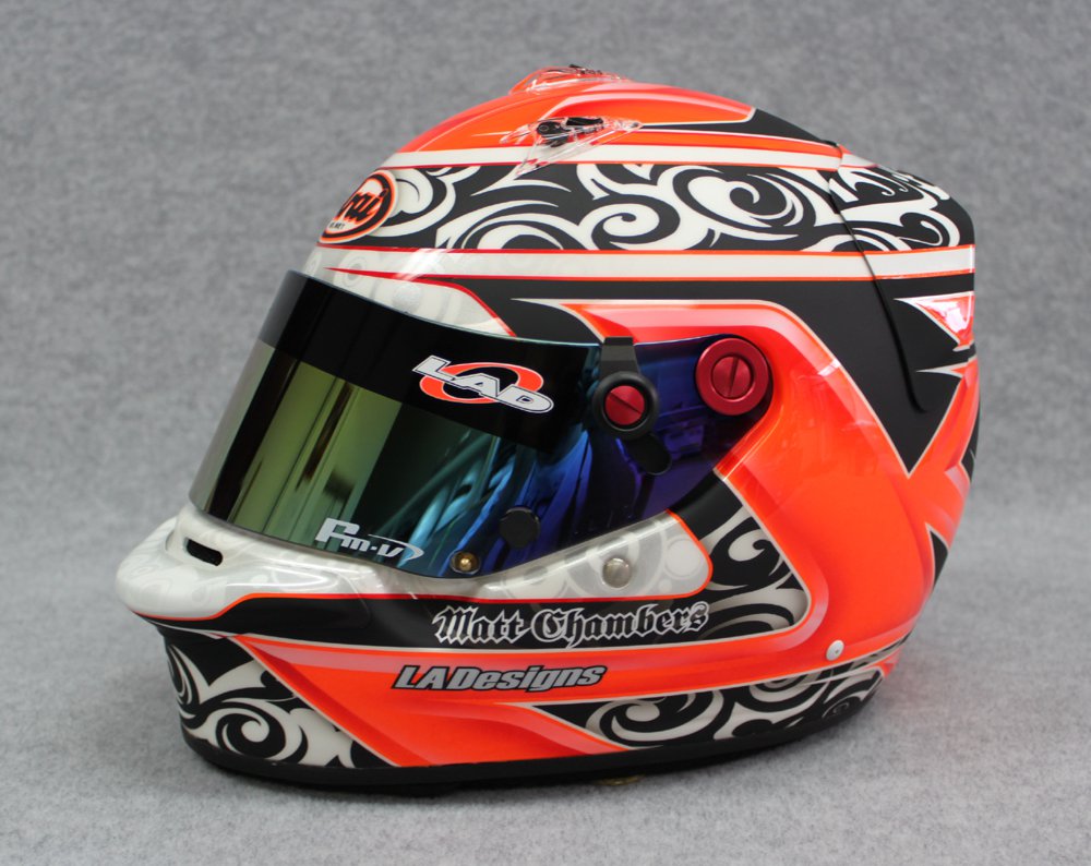 Racing Helmets Garage: Arai SK-5 M.Chambers by LA Designs