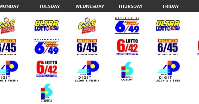 PCSO: Lotto Draws Schedule