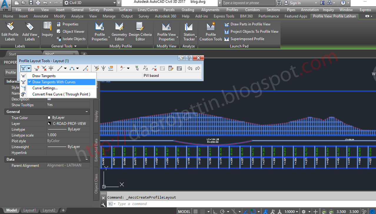 Autocad Civil 3D - Membuat Alignment Vertical Versi 1 | Surveyor Drafting