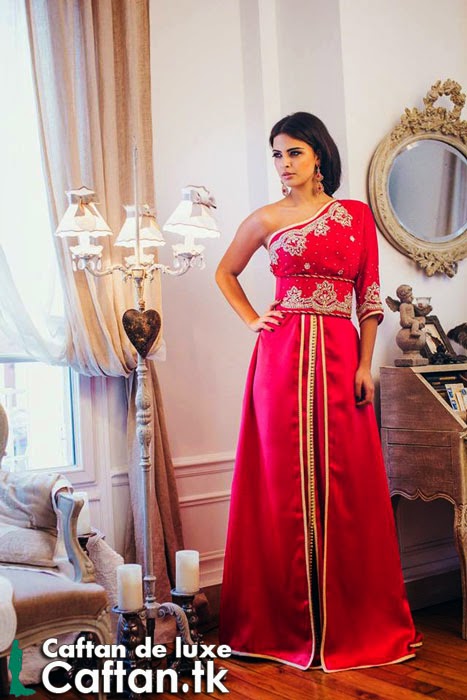 Caftan sari indien rouge 2014