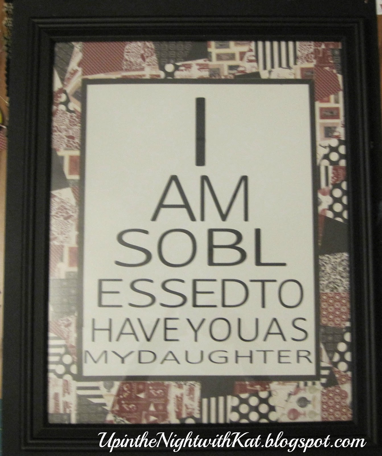 Up in the Night with Kat: "Eye Chart" with Crazy Quilt Border