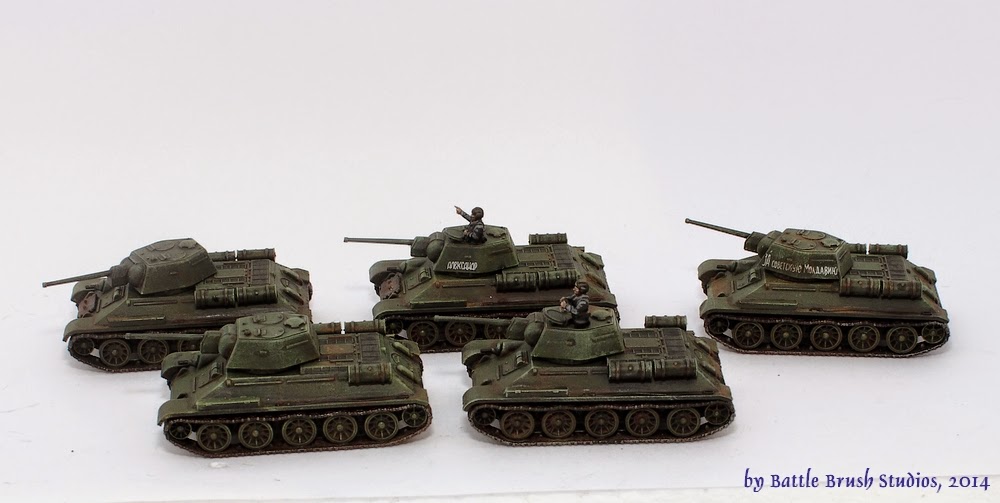 Battle Brush Studios: Review: T-34 tanks by Plastic Soldier Company