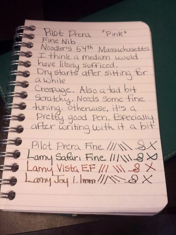 Pen and Journal Passions: Pilot Prera Review!