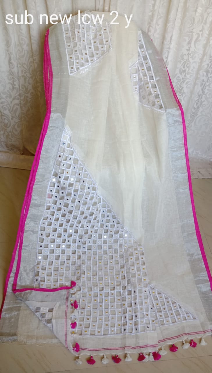 Lenin Cut Work Sarees