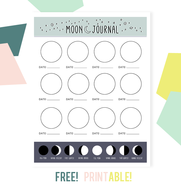 Exploring the Moon with Kids + A Free Printable | The Tiny Totem blog