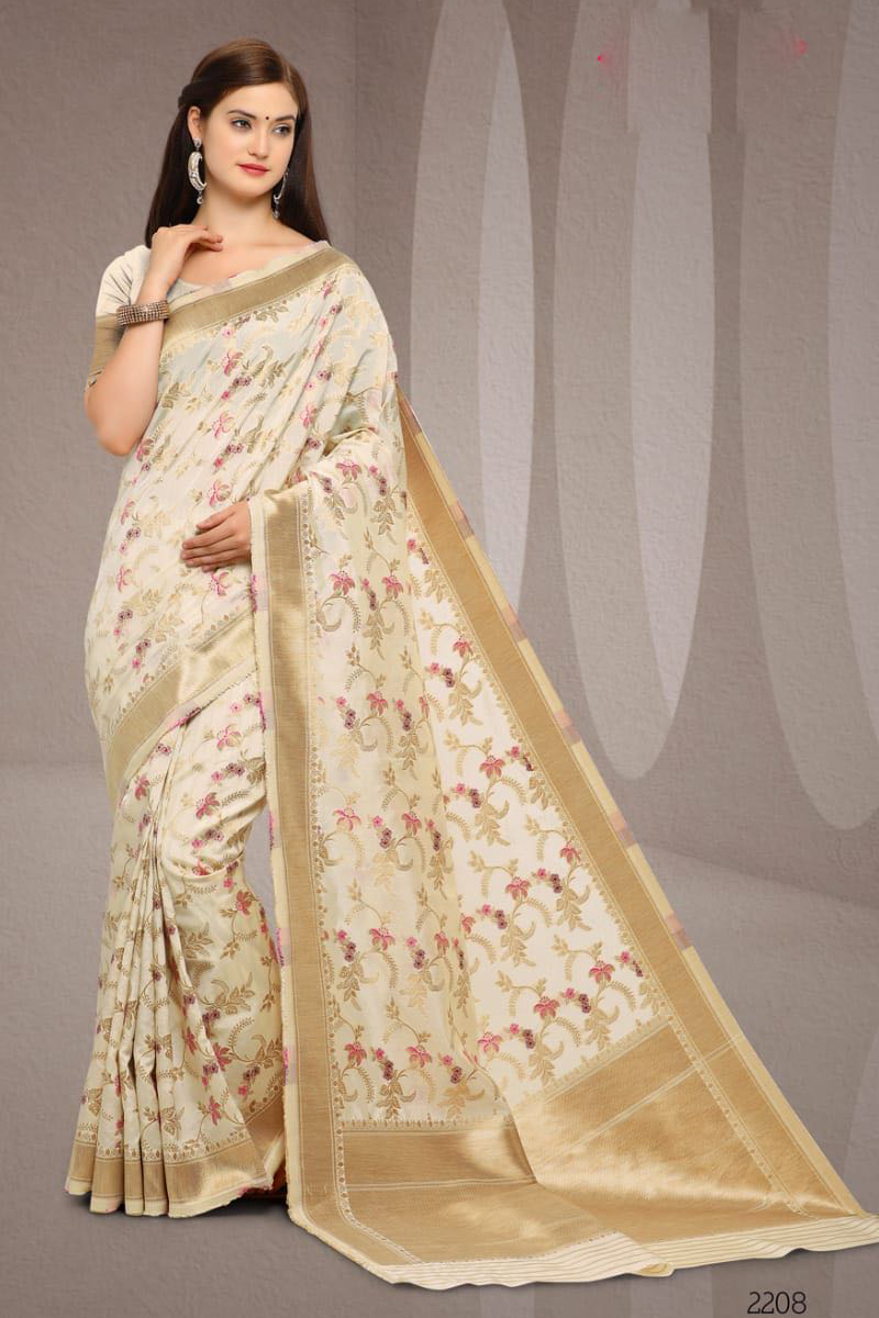 A Bundle Of Weaved Silk Festival Wear Sarees - 5240