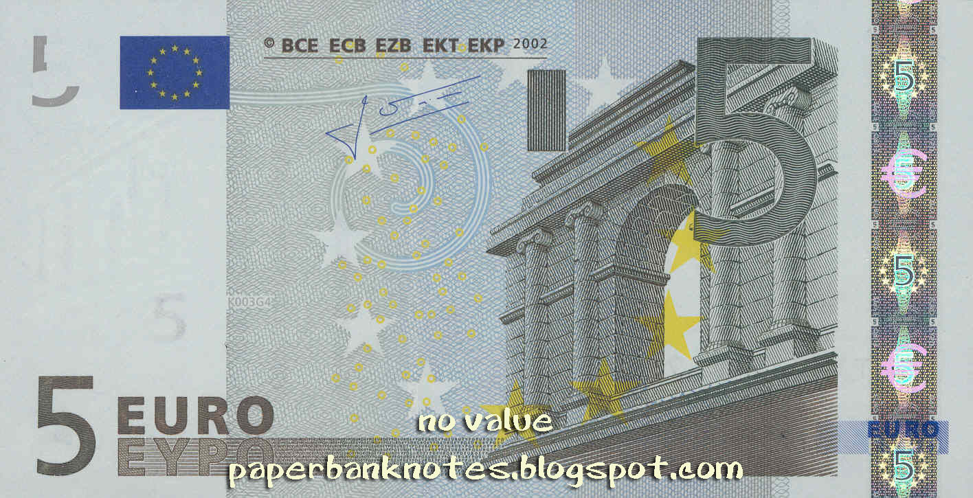 europe: European Union Ireland - 5 Euro 2002 (2008)