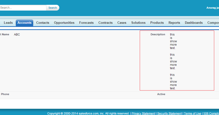anurag jain's blog for Salesforce.: Expand and collapse link for an Div ...