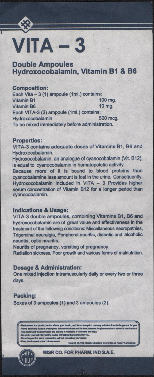 Drug Pamphlet: VITA - 3
