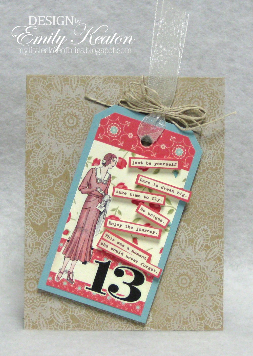 My Little Slice of Bliss: 13th Birthday Card for FWF