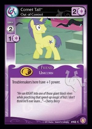 MLP Comet Tail, Out Of Control CCG Cards | MLP Merch