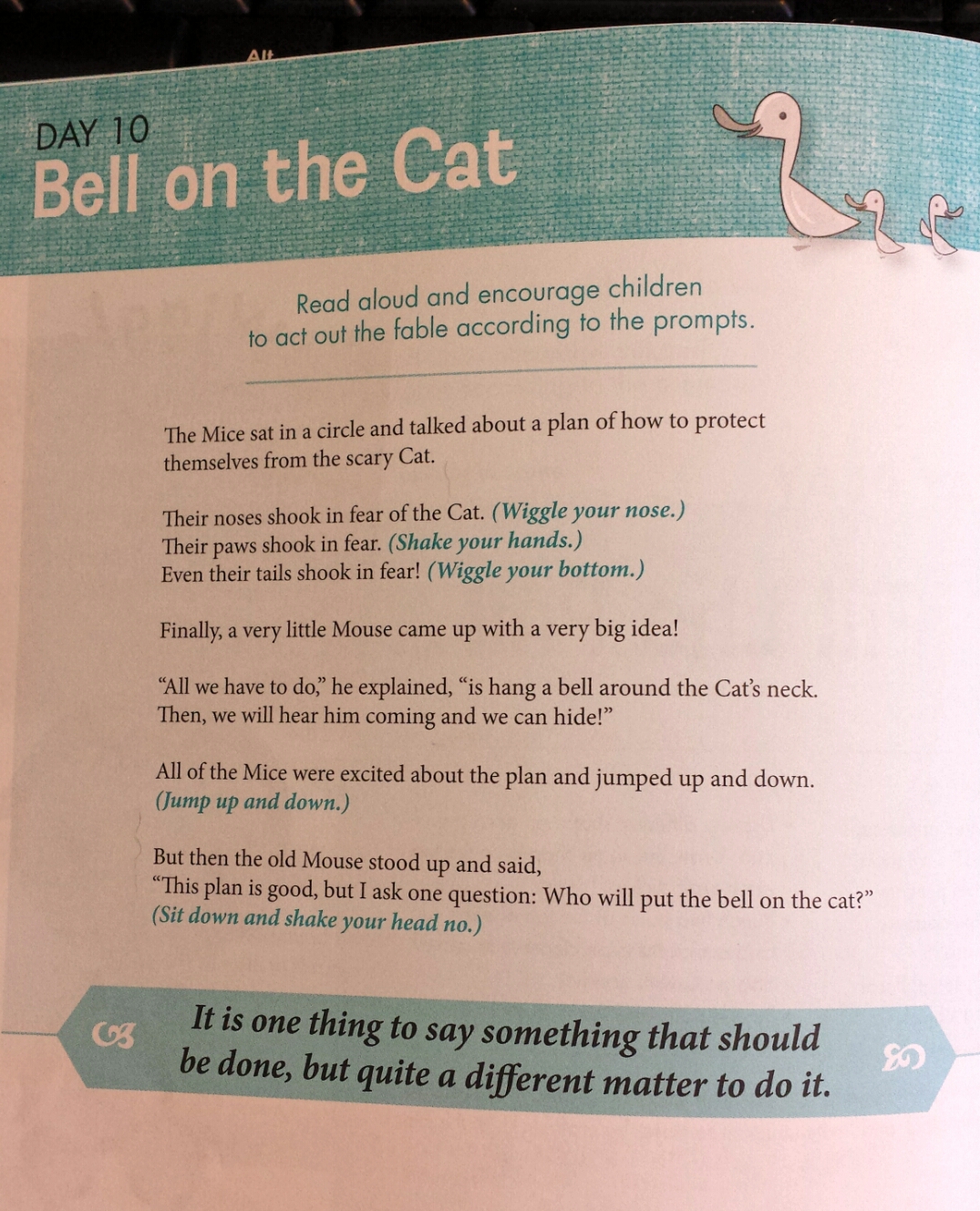 Adorable Little Moments: Fables and Folktales - The Bell on the Cat