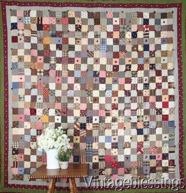 With Hook and Needle: One Patch Quilt