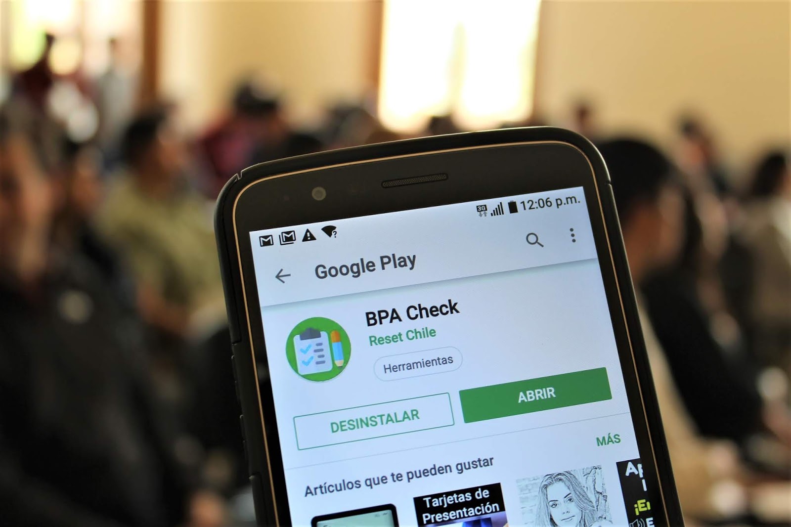 BPA Check: APP para diagnosticar BPAs