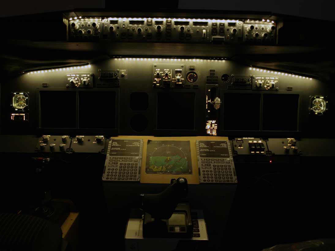 Boeing 737 Homecockpit: Beleuchtung Cockpit / neu Map Light