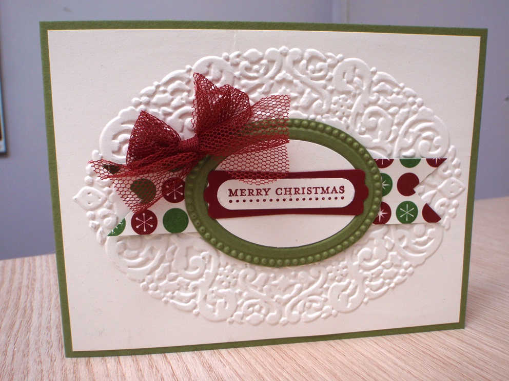 Sharon's Stamping Snippets: Holiday Frame Embossing Folder