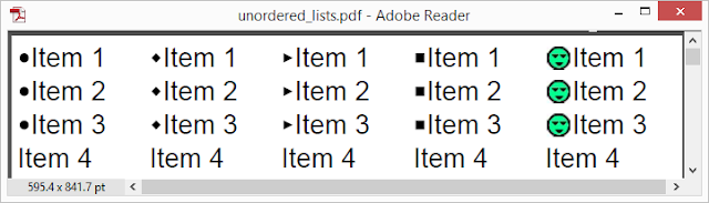 Pdf Tips And Tricks Ordered And Unordered Lists In Pdf C Sample