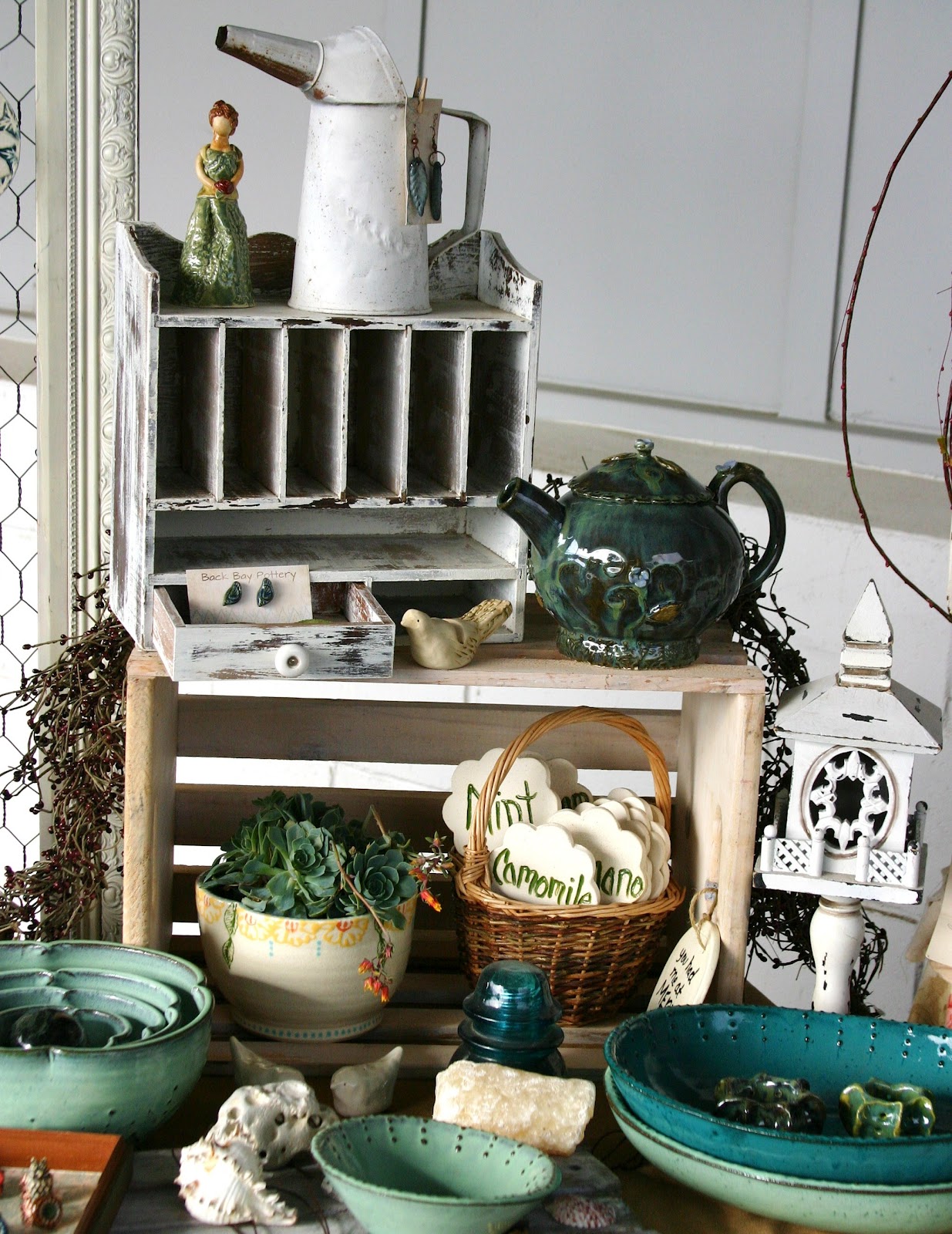 Back Bay Pottery: Craft Show Booth Display