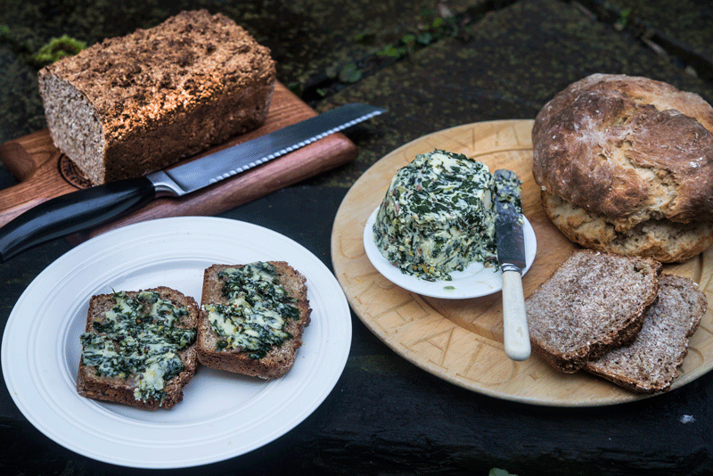 Ramp Butter & Irish Brown Soda Bread - WILD GREENS & SARDINES